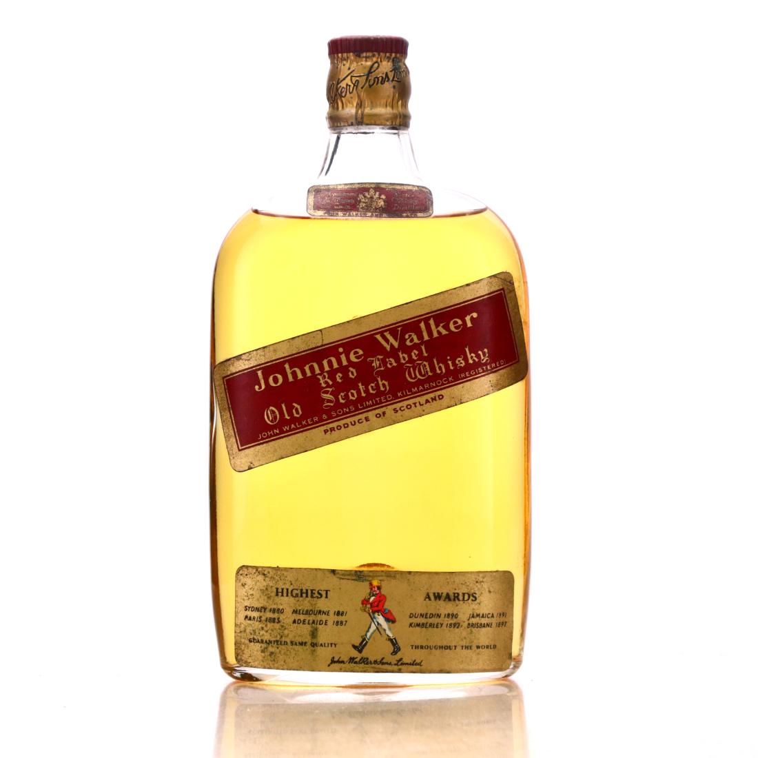 Johnnie Walker Red Label 1960s / Flask Bottle Whisky | Whisky Auctioneer