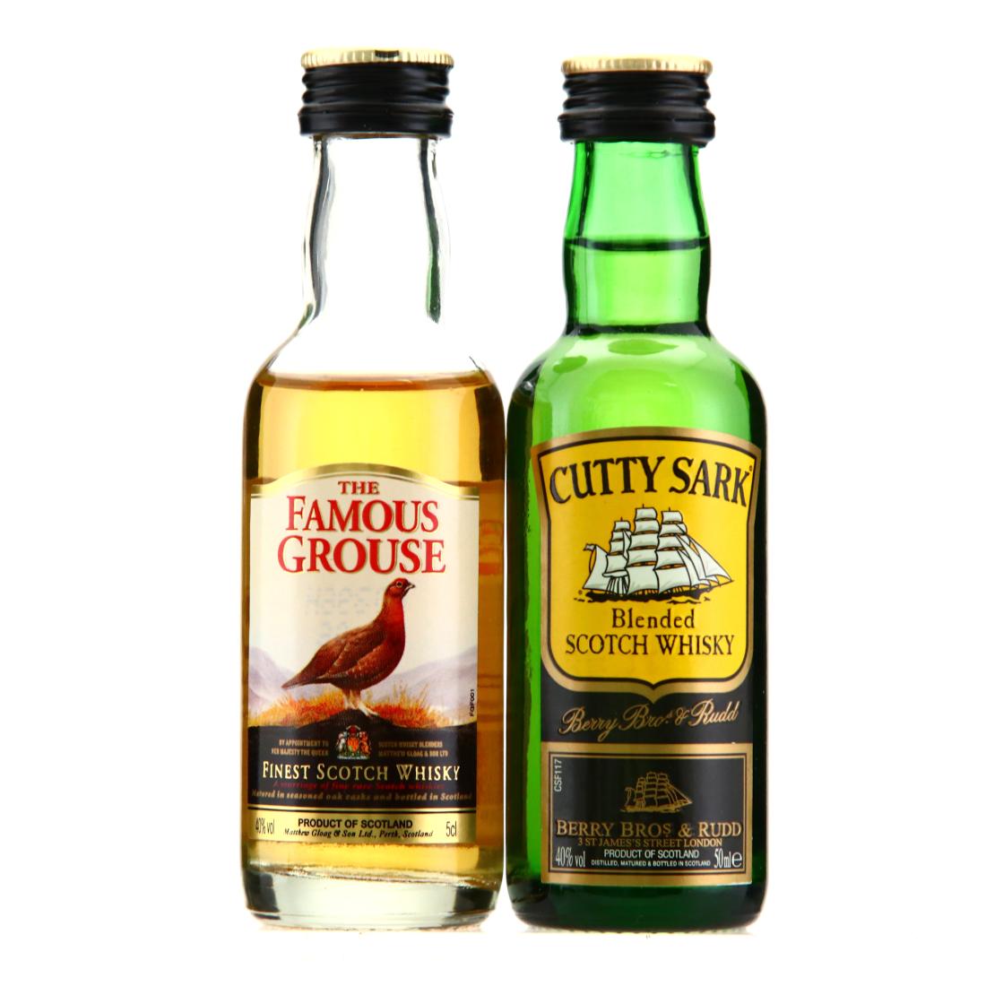 Famous Grouse & Cutty Sark Miniature x 2 Whisky | Whisky Auctioneer