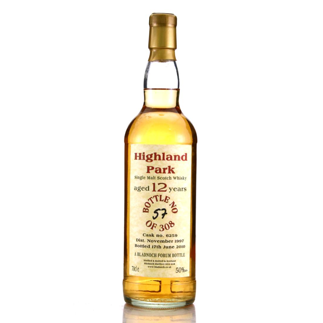 Highland Park 1997 Bladnoch Forum 12 Year Old Whisky | Whisky Auctioneer