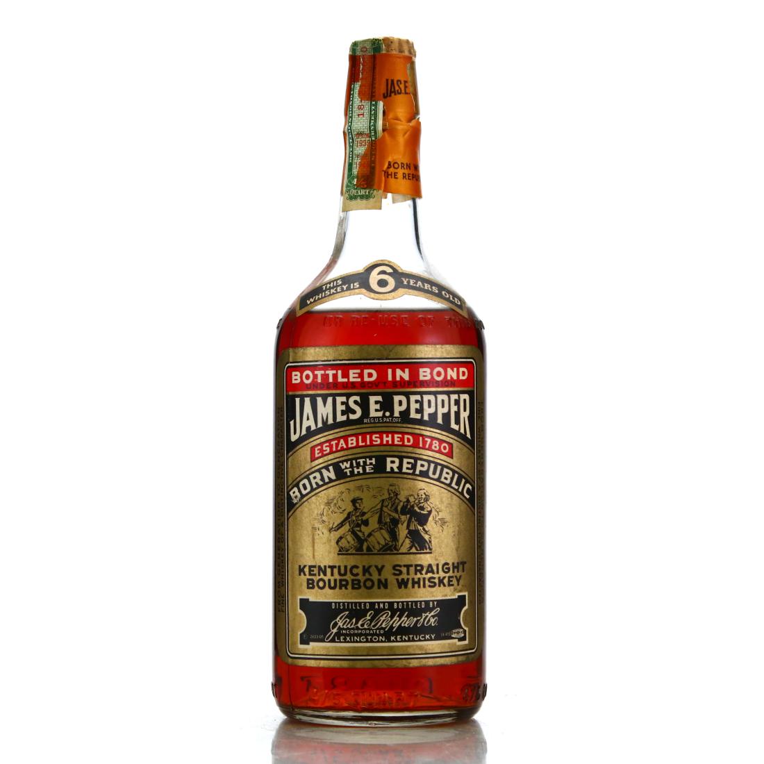 James E Pepper 1939 Bottled in Bond 6 Year Old Bourbon Whisky | Whisky Auctioneer