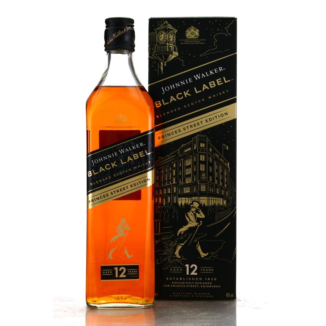 Johnnie Walker Black Label 12 Year Old / Princes Street Edition Whisky ...