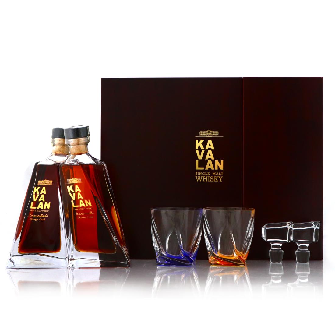 Kavalan Cask Strength Amontillado and Manzanilla Gift Set Whisky ...