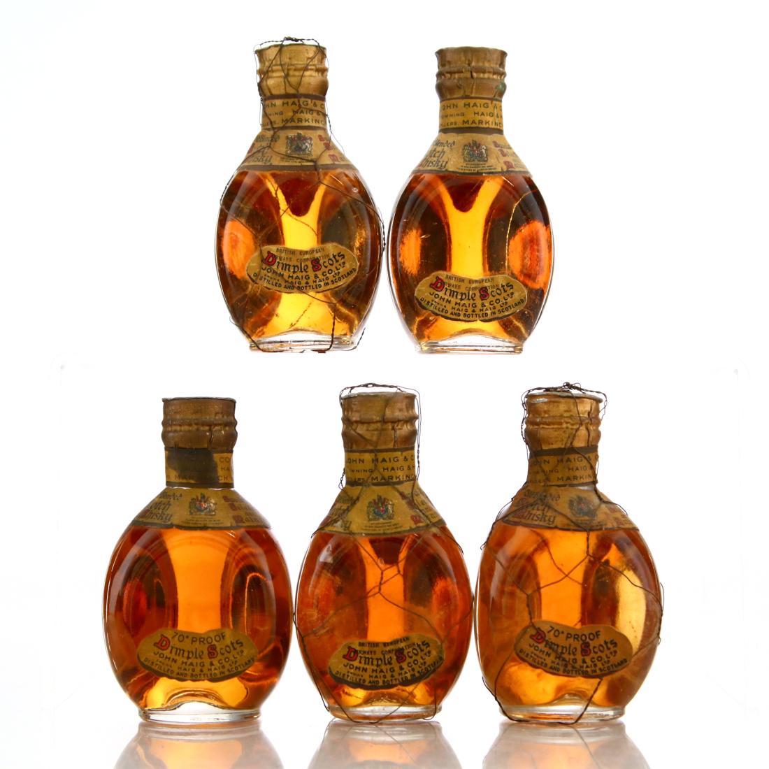 Haig's Dimple Miniature 1950s x 5 Whisky | Whisky Auctioneer