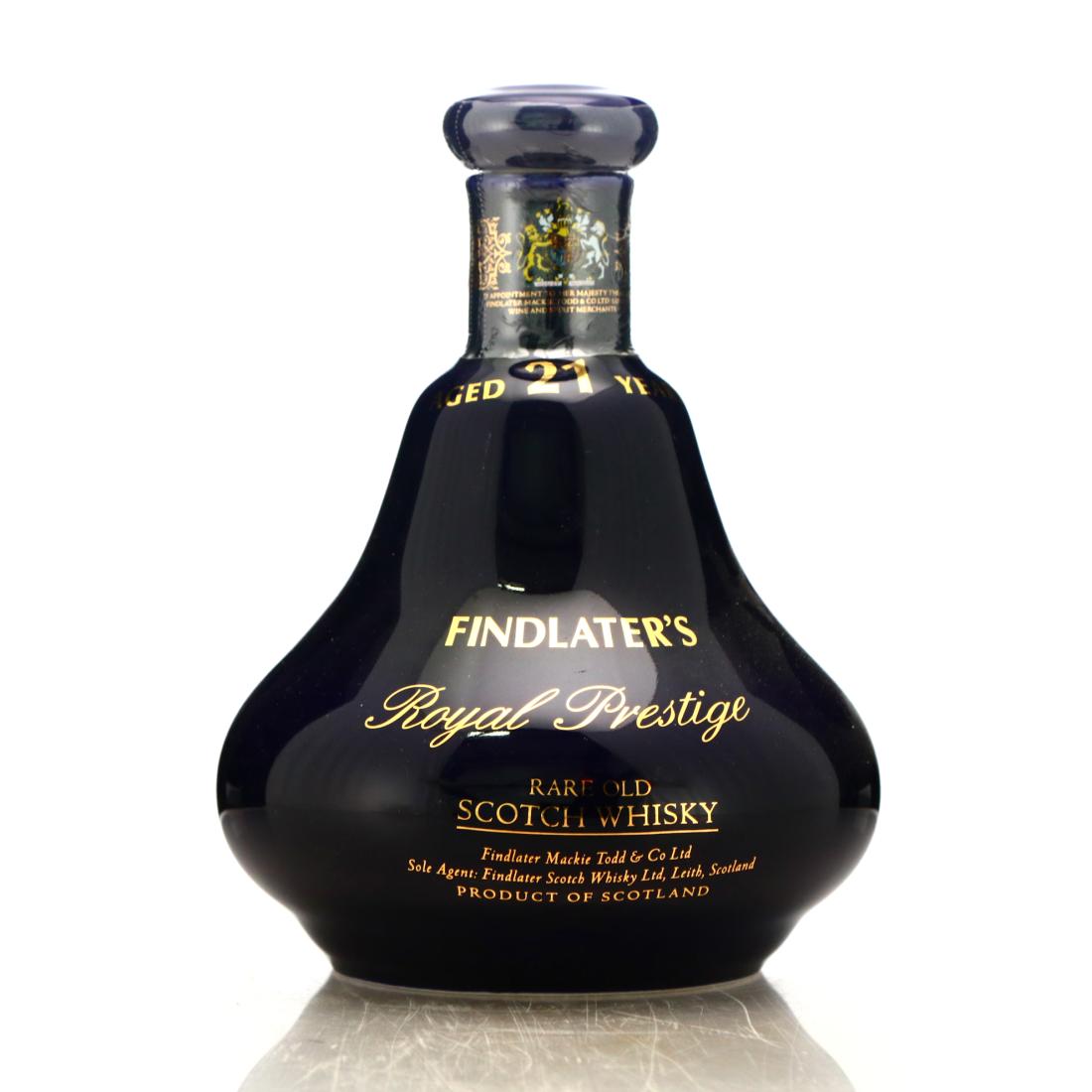Findlater's Royal Prestige 21 Year Old Decanter Whisky | Whisky Auctioneer