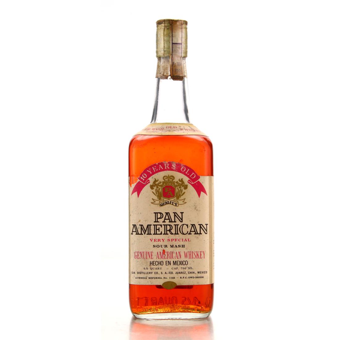 Pan American 10 Year Old American Whiskey 1970s Whisky | Whisky Auctioneer