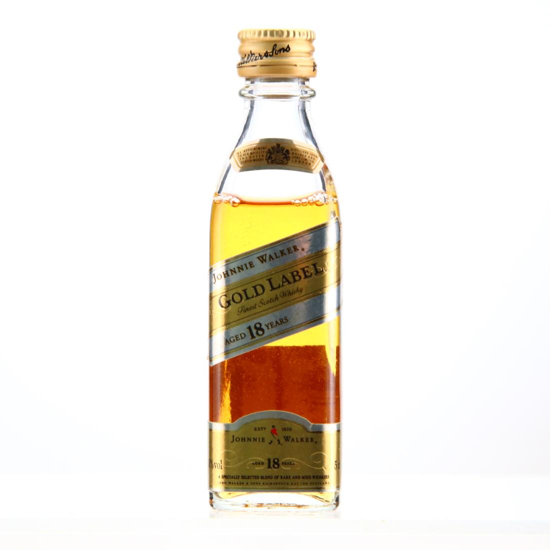 Johnnie Walker Gold Label 18 Year Old Miniature Whisky | Whisky Auctioneer