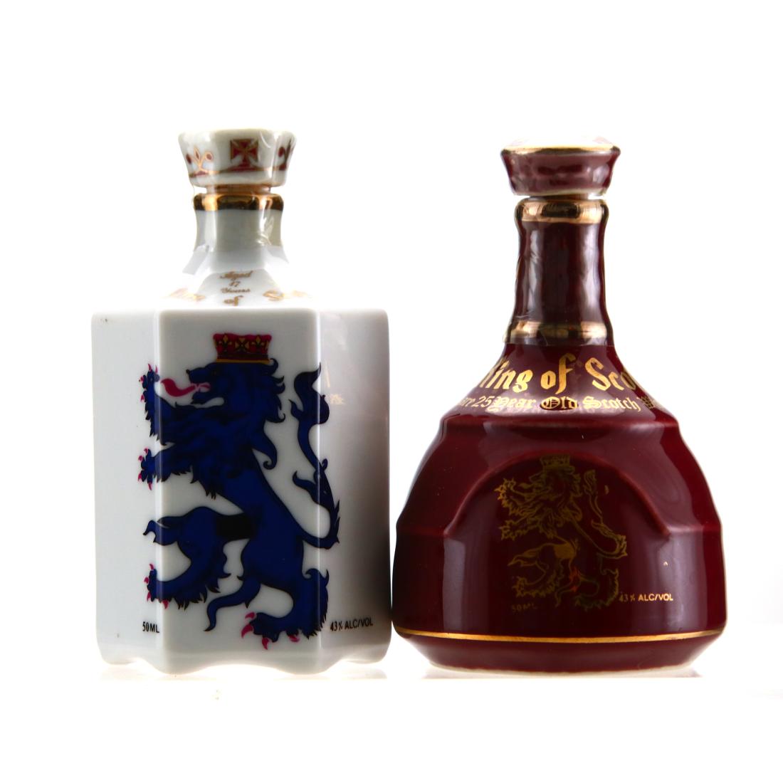 King of Scots 17 & 25 Year Old Miniature Decanters x 2 Whisky | Whisky ...