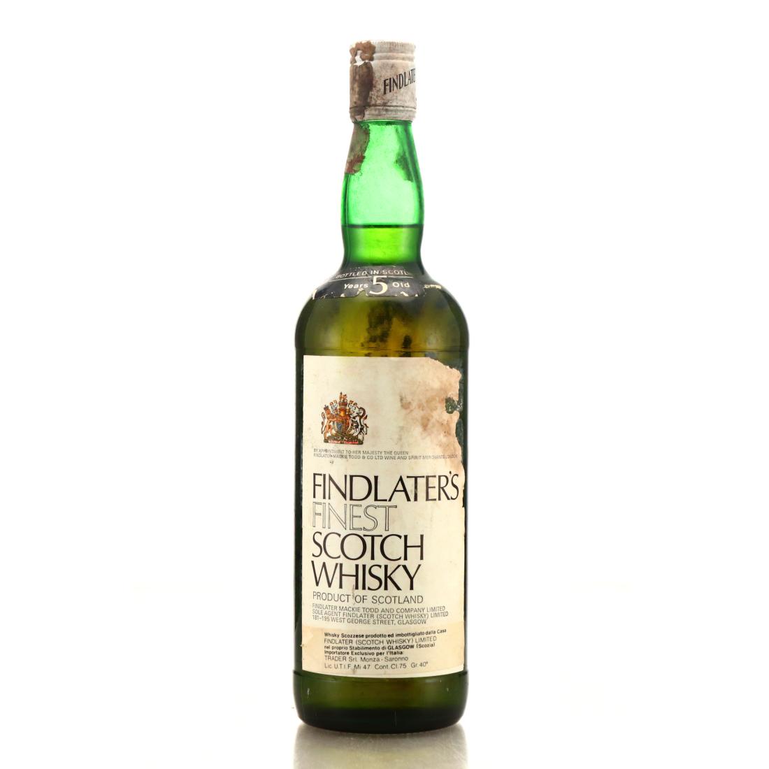 Findlater's 5 Year Old Finest Scotch Whisky 1970s Whisky | Whisky ...