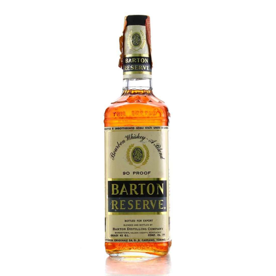 Barton Reserve Kentucky Whiskey - Carpano Whisky | Whisky Auctioneer
