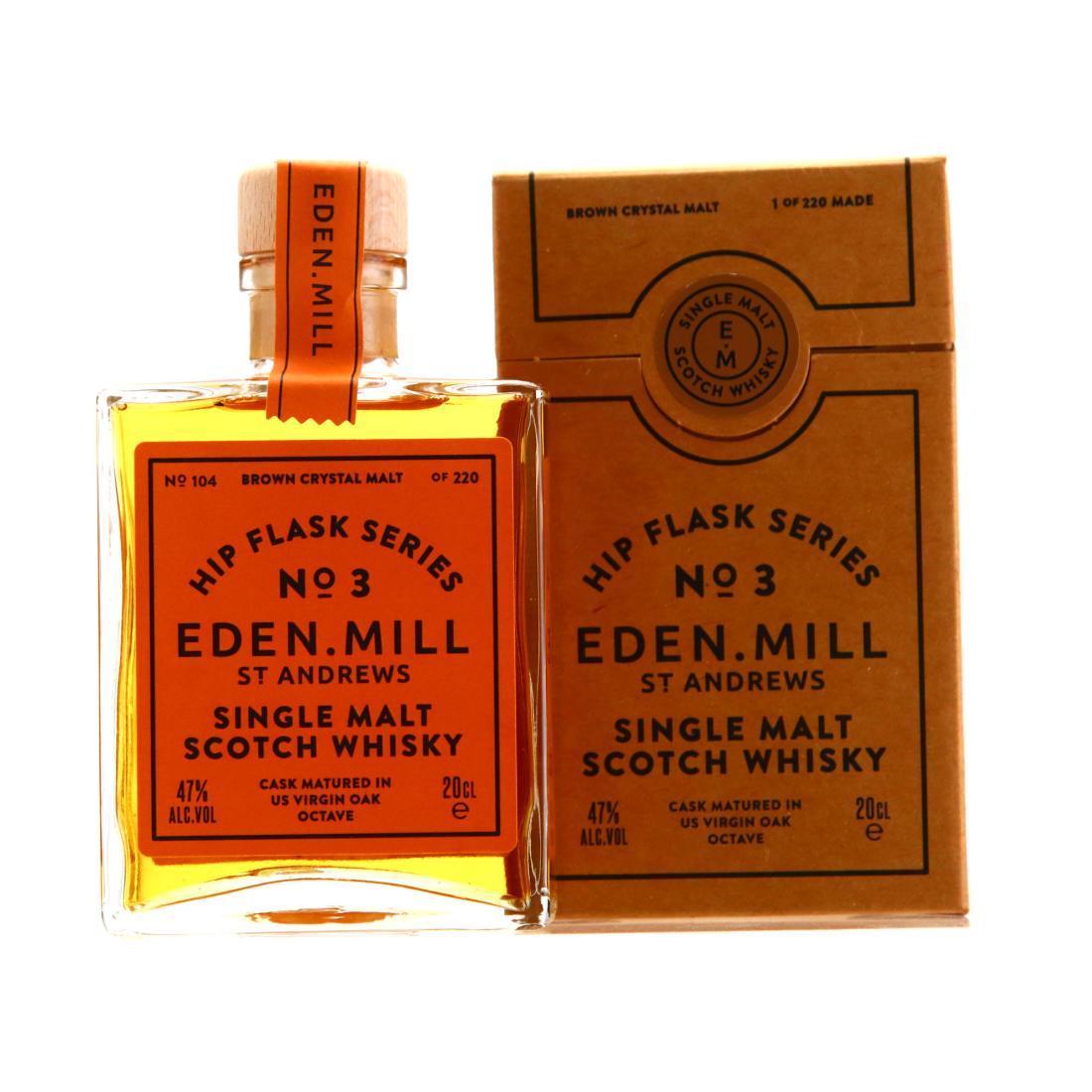 Eden Mill Hip Flask Series No.3 - Brown Crystal Malt, US Virgin Octave Whisky | Whisky Auctioneer