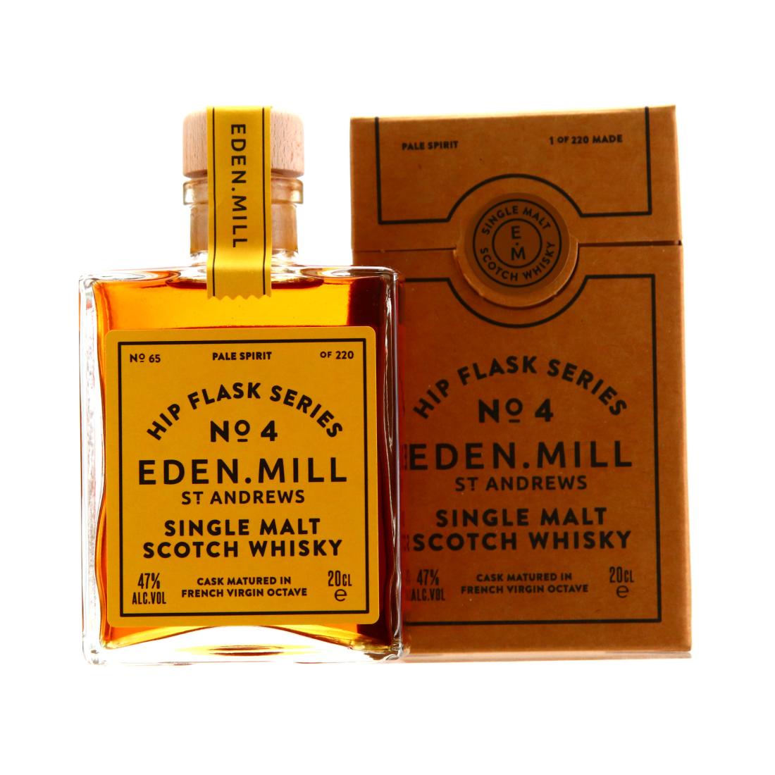 Eden Mill Hip Flask Series No.4 - Pale Spirit, French Virgin Octave ...