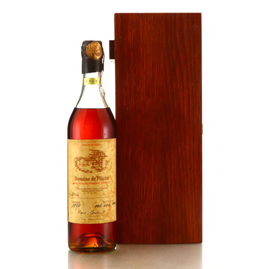 Pierre Cournet 1950 Domaine de Plechat Armagnac Whisky | Whisky Auctioneer