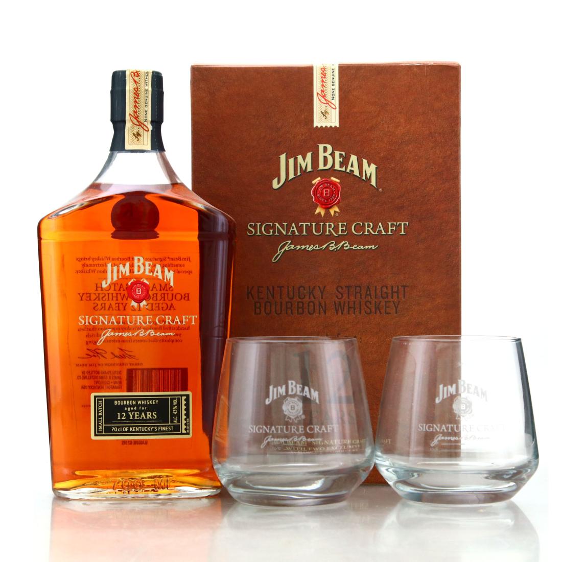 Jim Beam Signature Craft 12 Year Old Gift Pack Whisky | Whisky Auctioneer