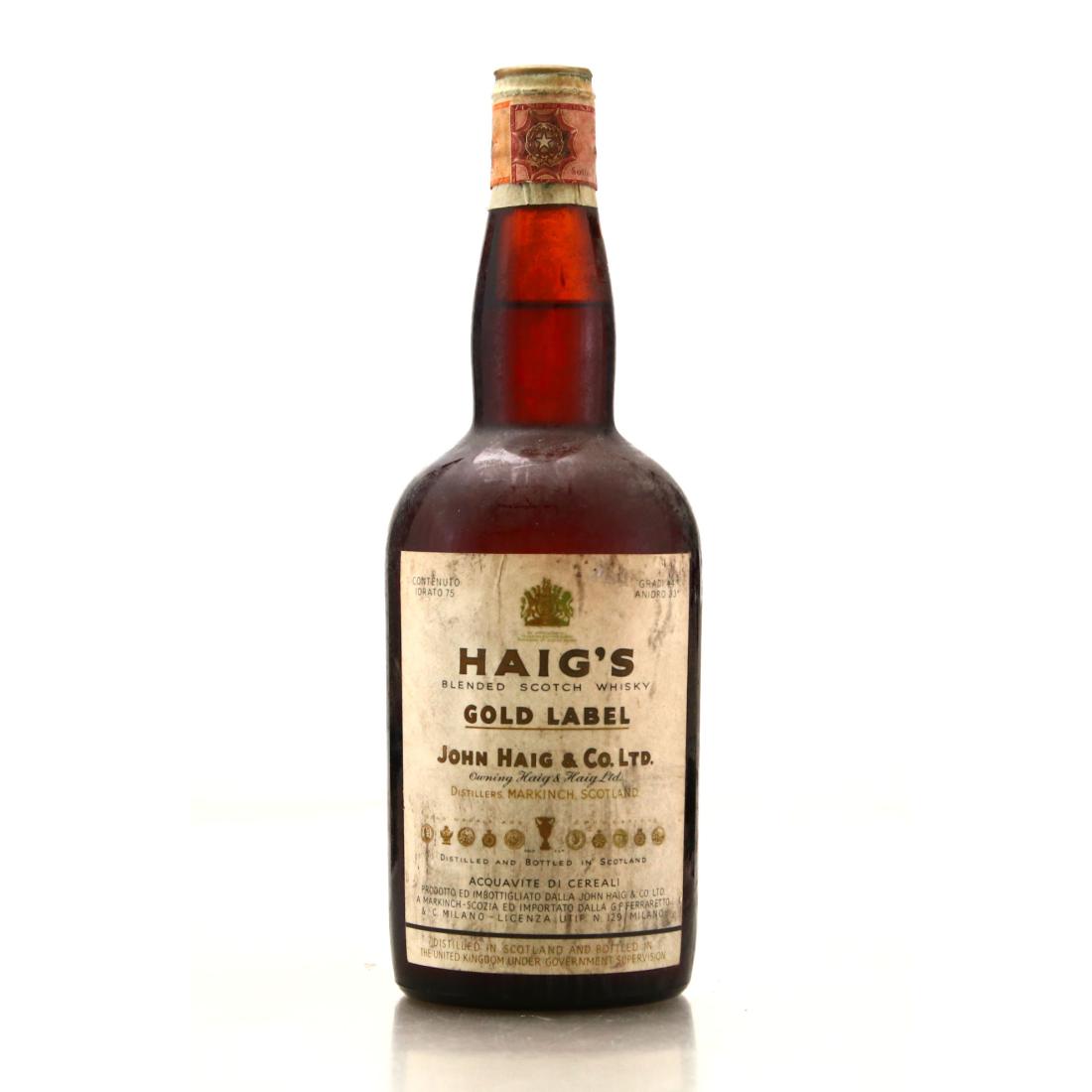 Haig's Gold Label circa 1950s Whisky | Whisky Auctioneer