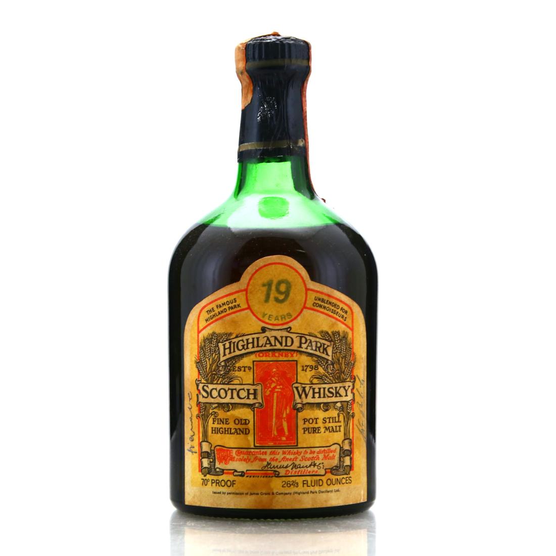 Highland Park 19 Year Old Magnus Label 1970s / Giaccone Whiskyteca ...