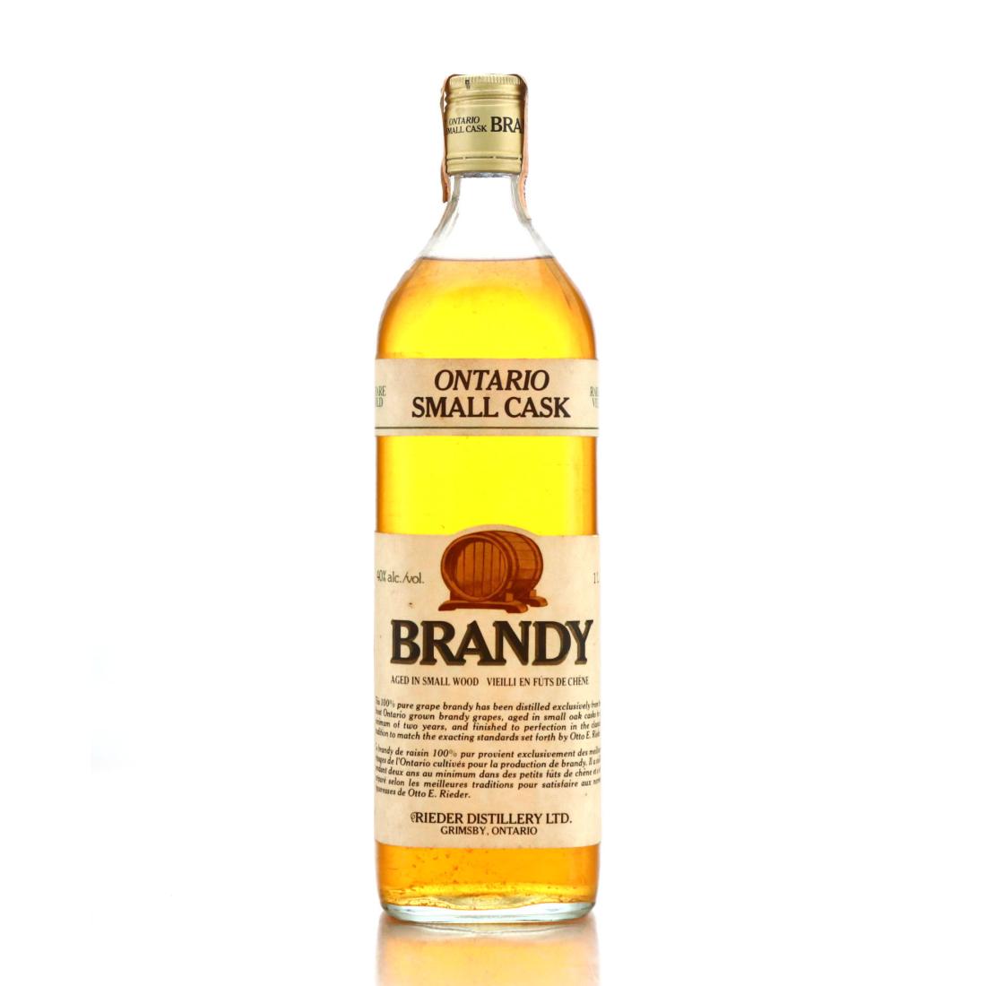 Rieder Rare Old Ontario Small Cask Brandy 1978 Whisky | Whisky Auctioneer