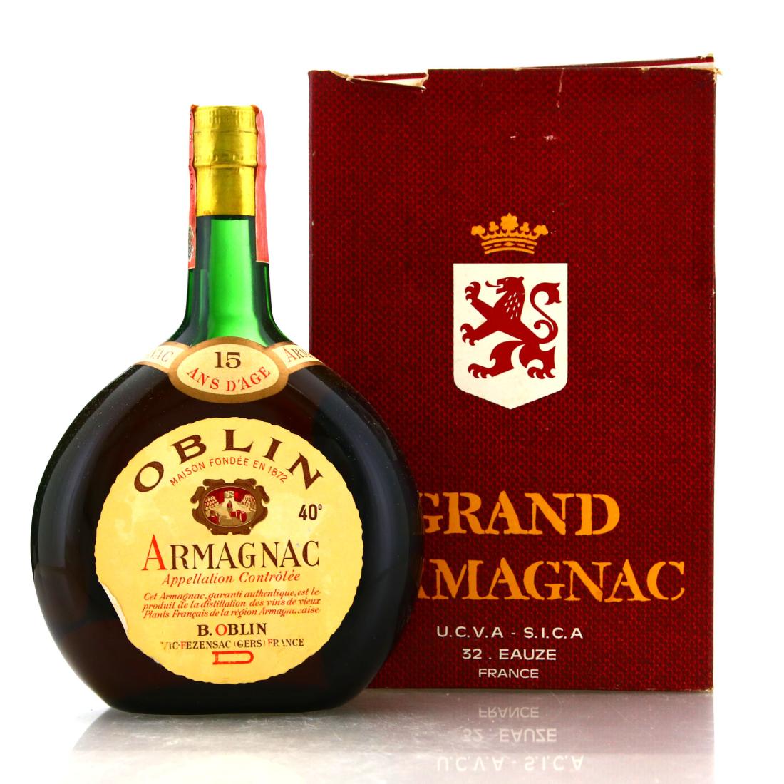 Oblin 15 Year Old Armagnac Whisky | Whisky Auctioneer