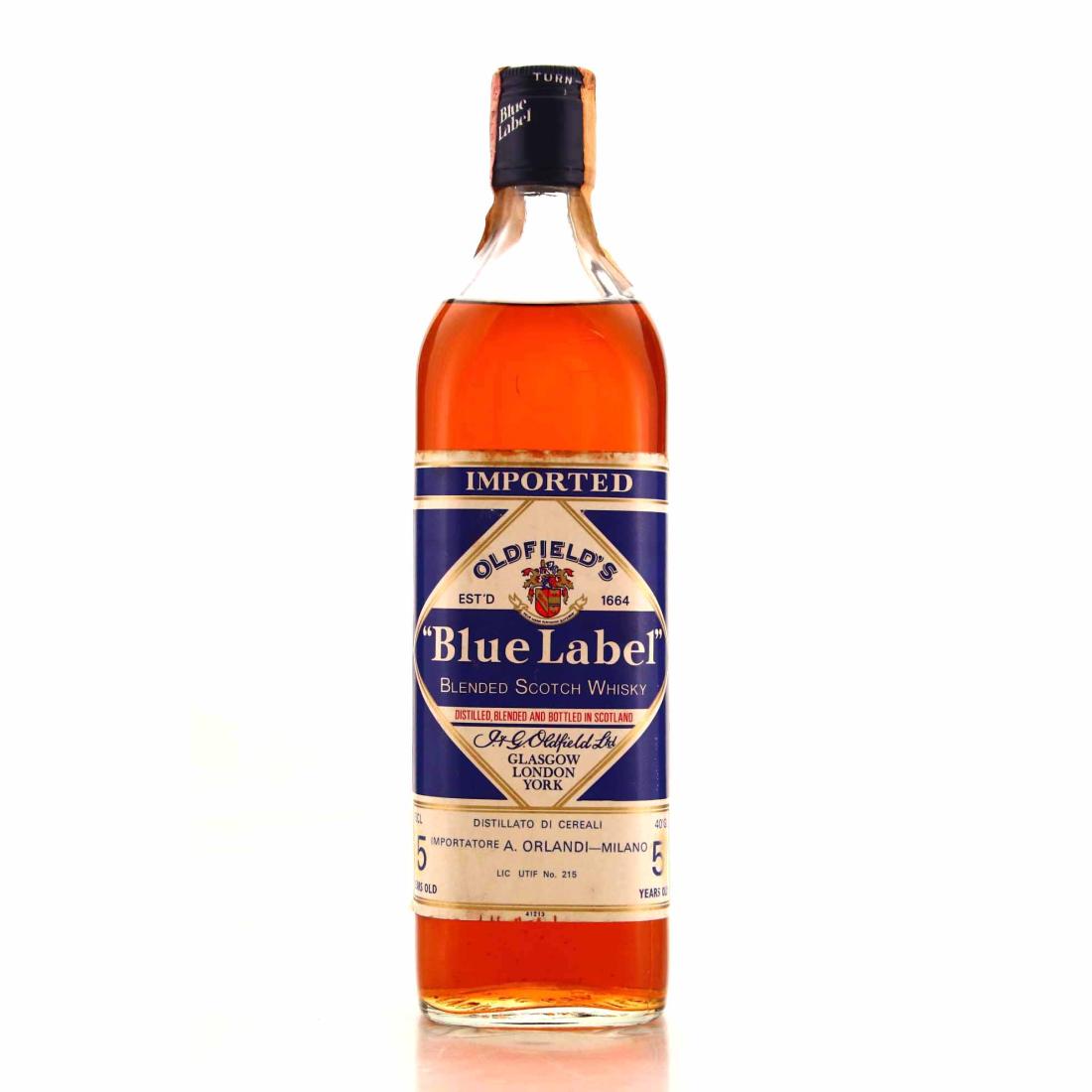 Oldfield's 5 Year Old Blue Label Scotch Whisky 1970s Whisky | Whisky ...