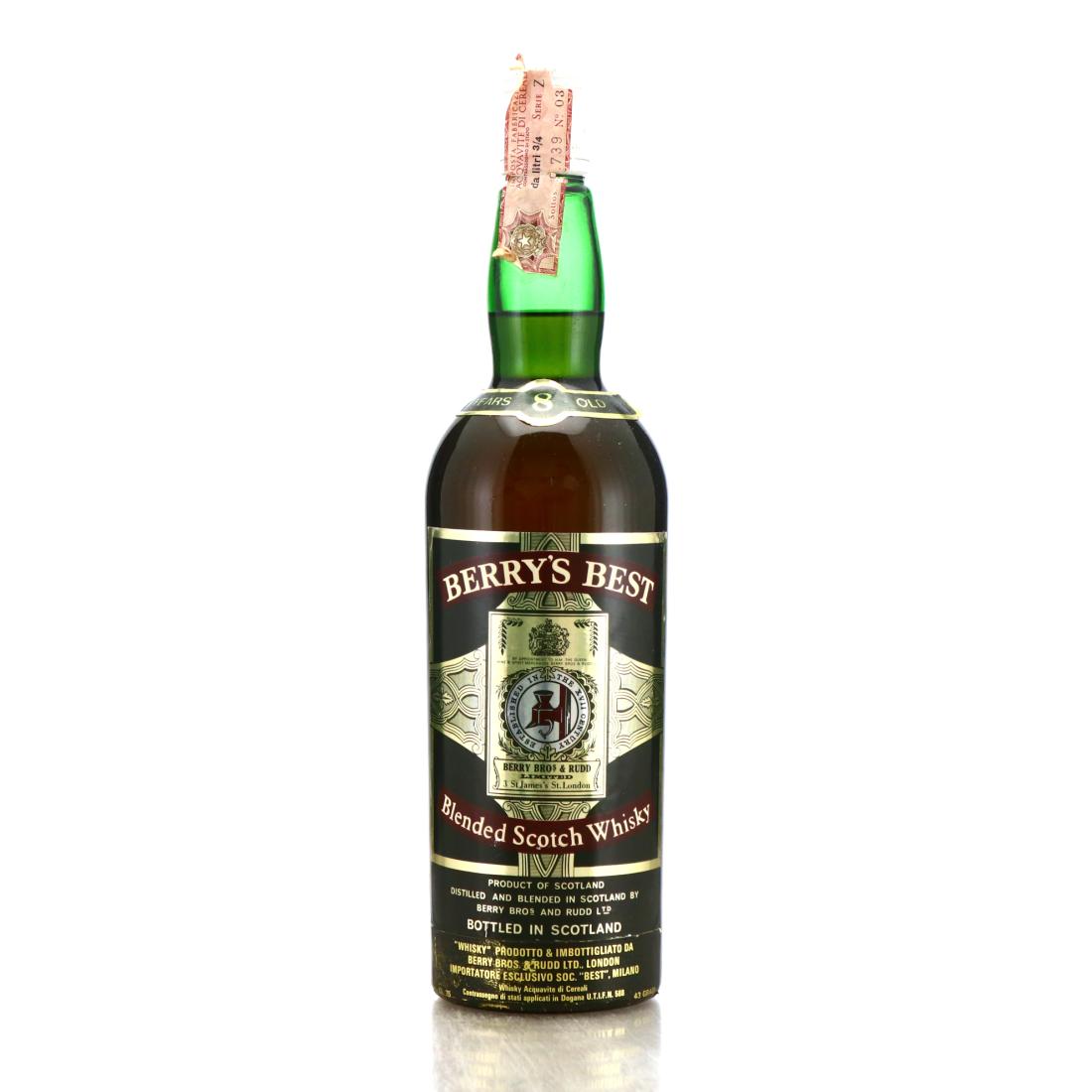 Berry's Best 8 Year Old Scotch Whisky 1960-70s Whisky | Whisky Auctioneer