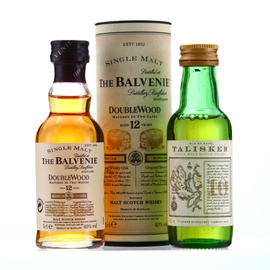 Single Malt Miniature x 2 / includes Talisker Map Label Whisky | Whisky ...