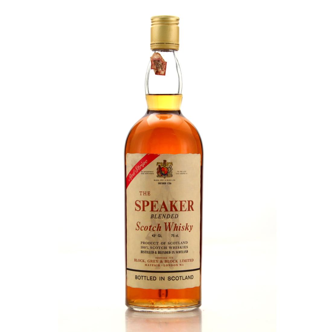 The Speakers Red Stripe Scotch Whisky 1970s Whisky | Whisky Auctioneer