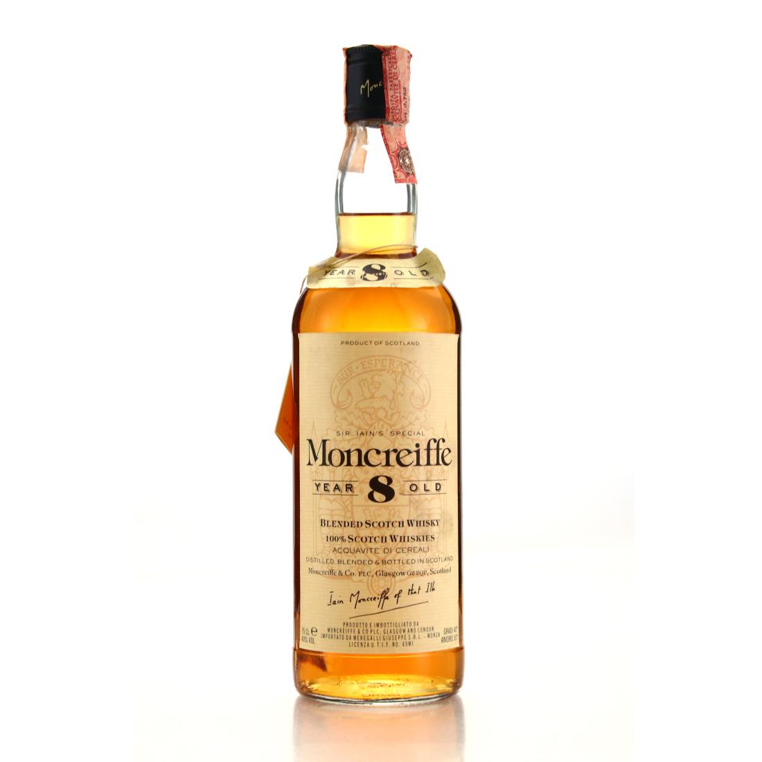 Moncreiffe 8 Year Old 1980s Whisky | Whisky Auctioneer