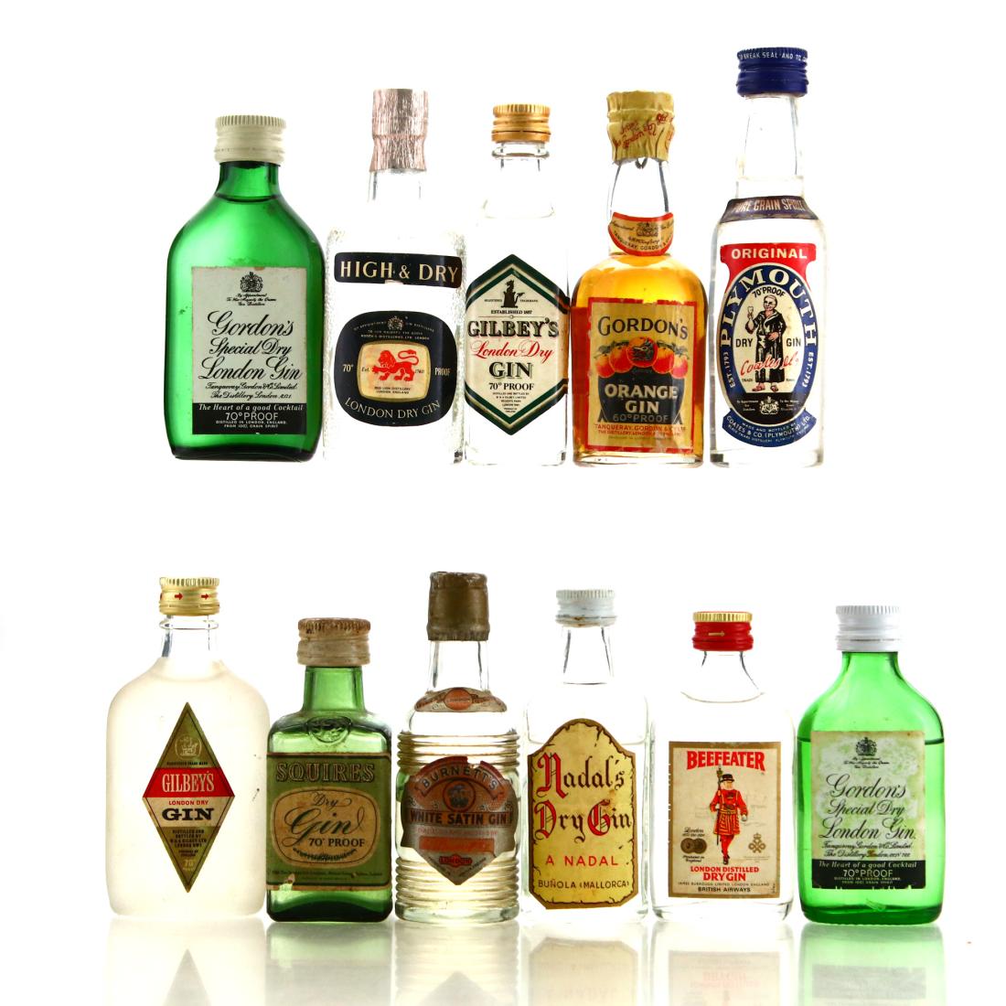 Gin Miniatures 1950-70s x 11 Whisky | Whisky Auctioneer
