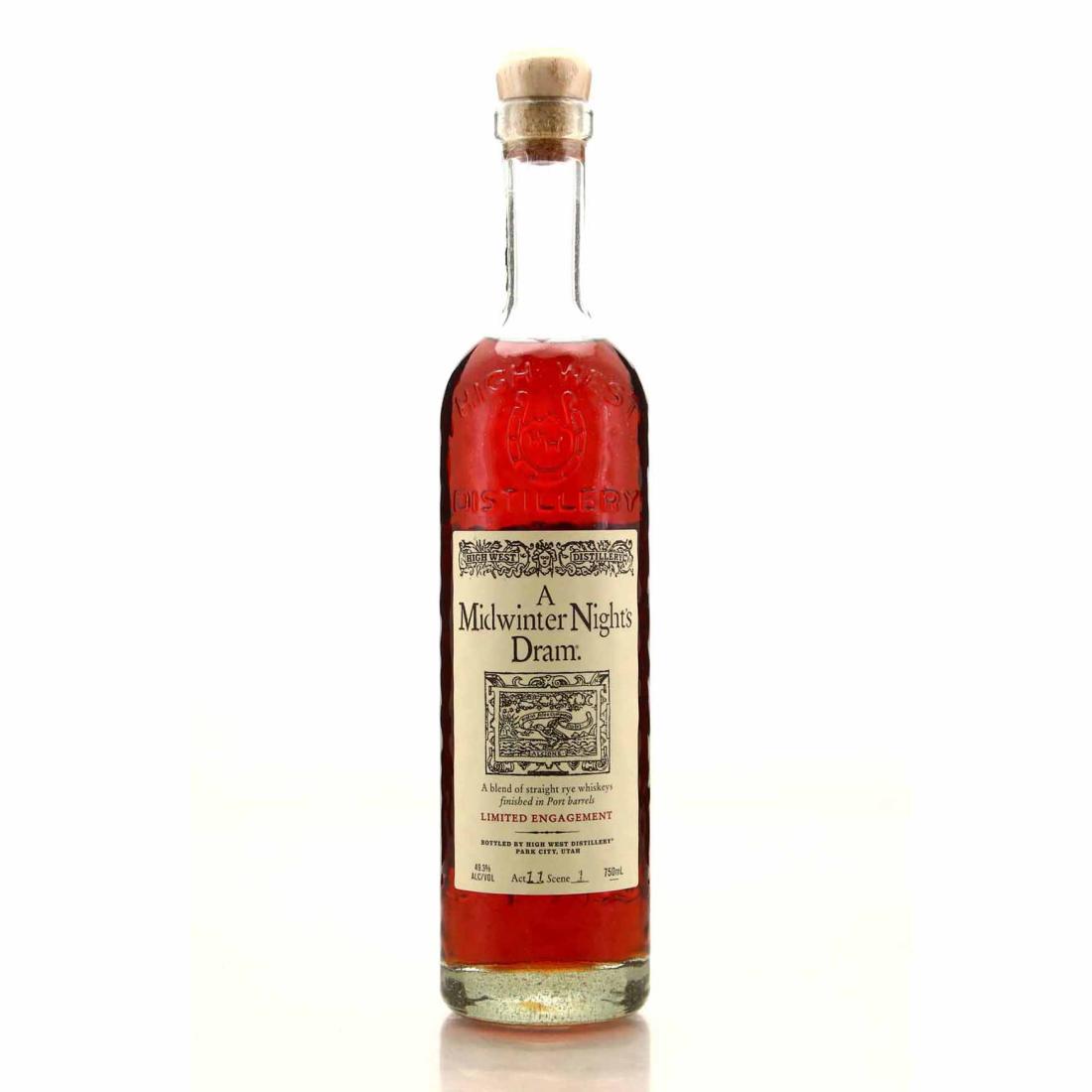 High West A Midwinter Nights Dram Rye Whiskey / Act 11 Scene 1 Whisky | Whisky Auctioneer