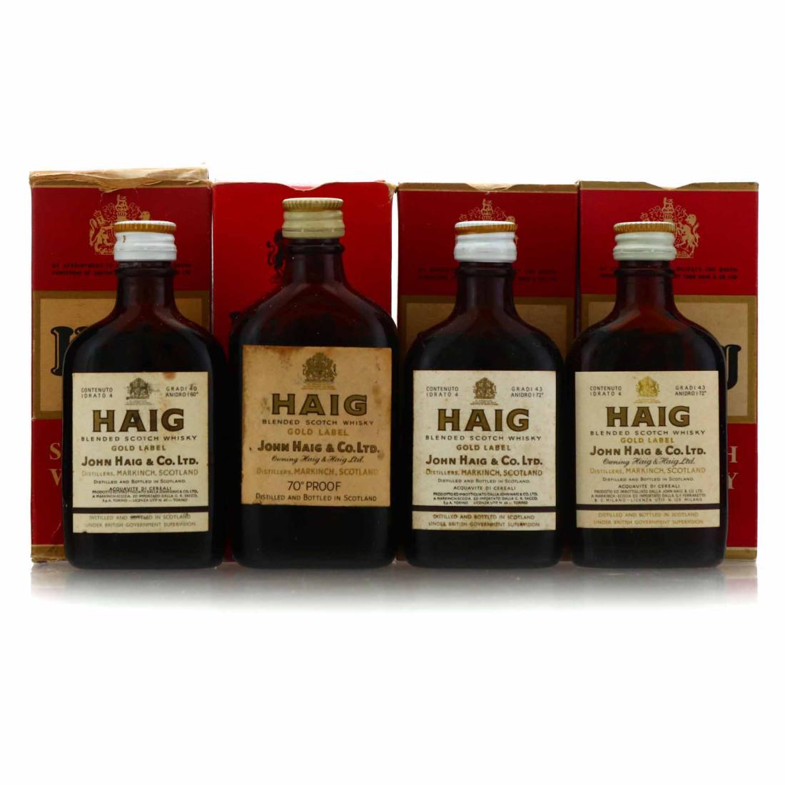 Haig's Gold Label Miniature 1960s x 4 Whisky | Whisky Auctioneer