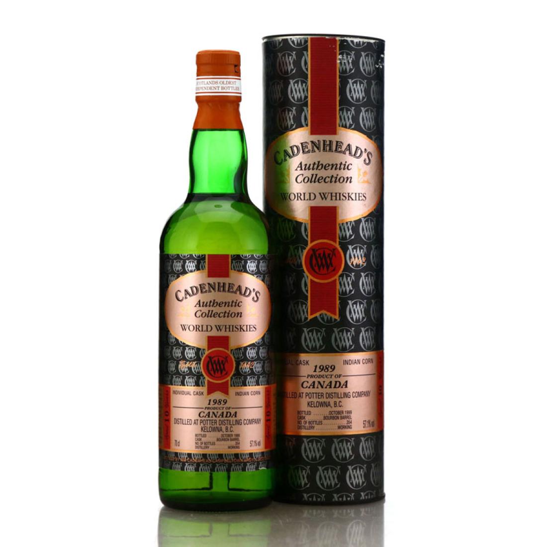 Potter Distilling Company 1989 Cadenhead's 10 Year Old World Whiskies ...