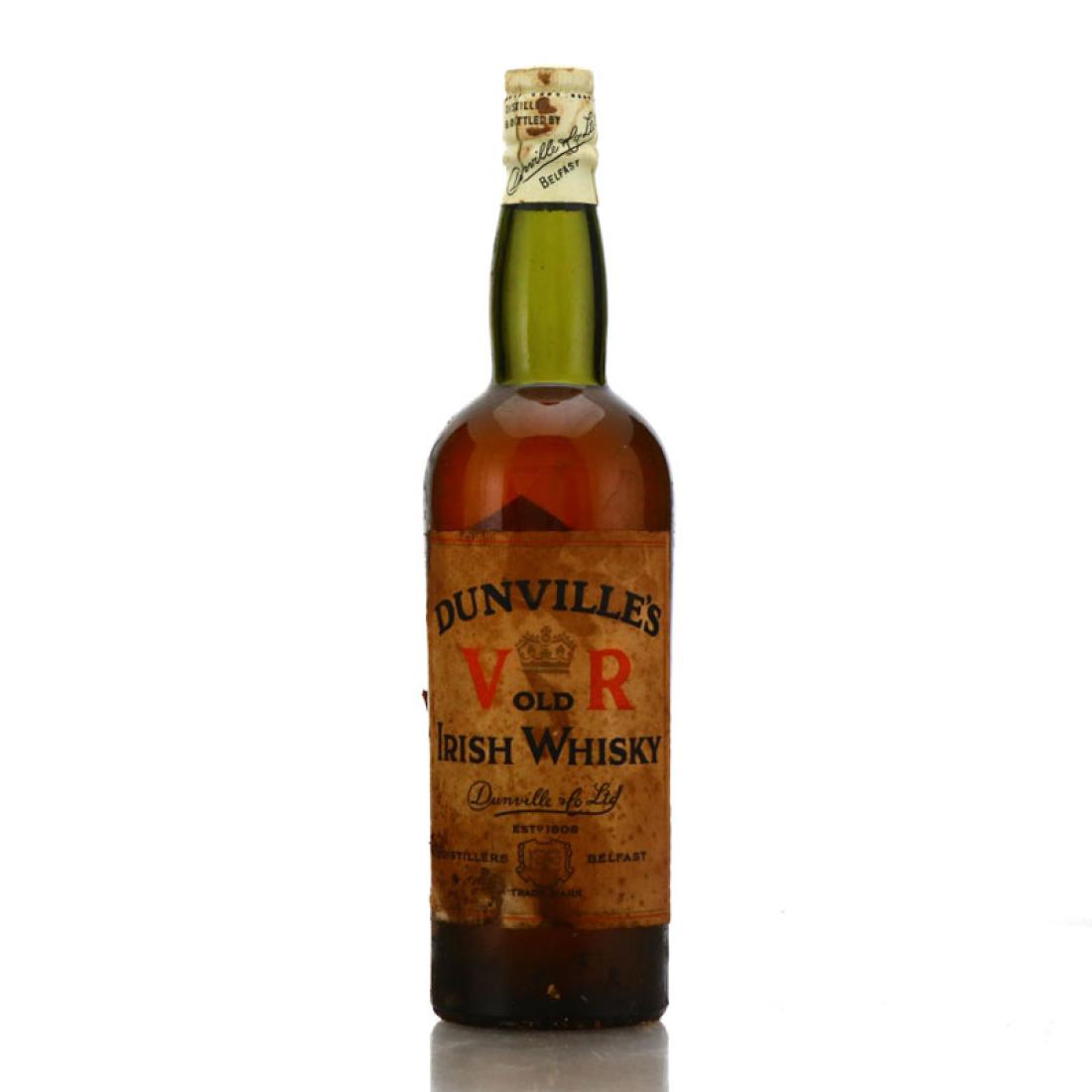 Dunville's VR Old Irish Whisky 1930s Whisky | Whisky Auctioneer