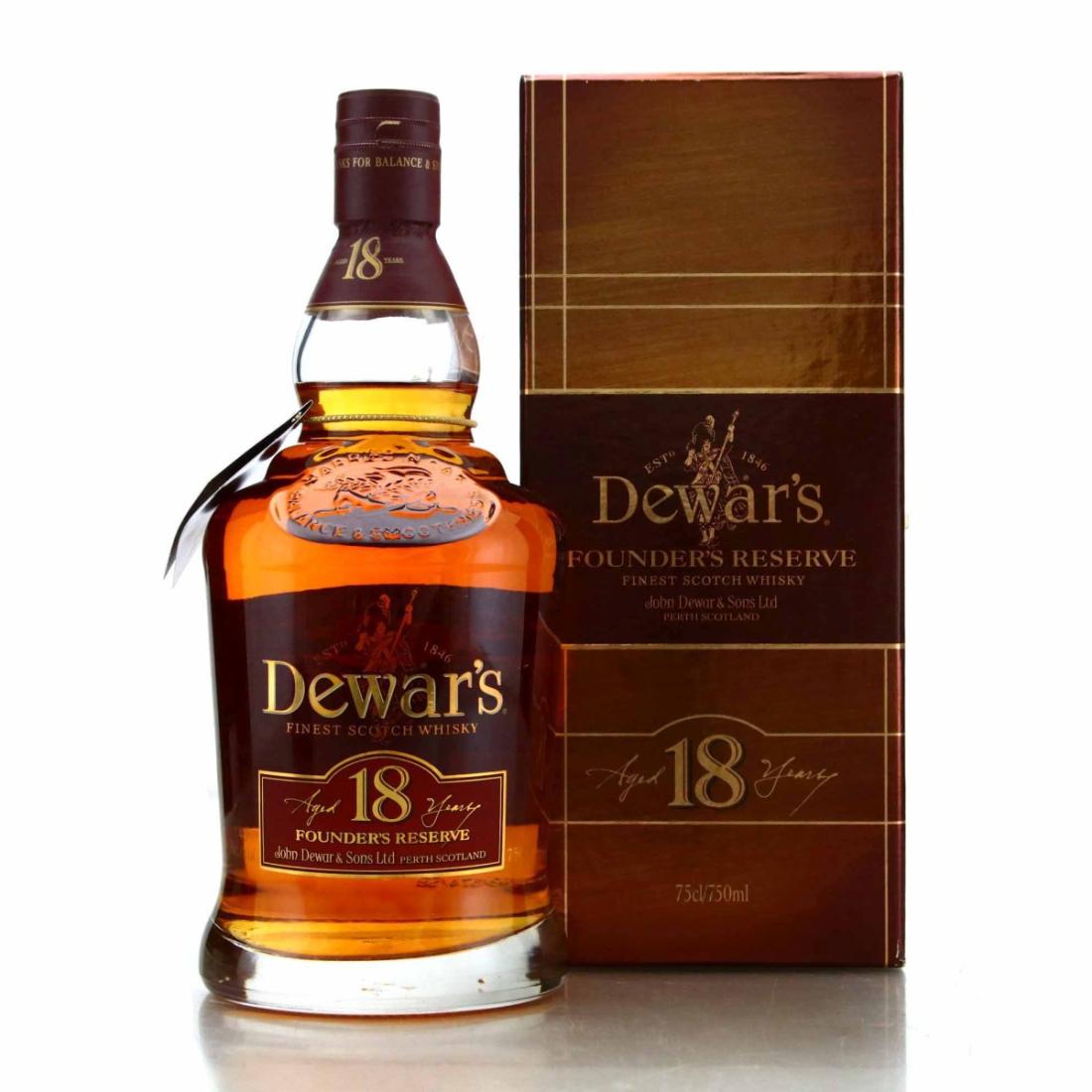 Dewar's 18 Year Old Founder's Reserve 75cl Whisky | Whisky Auctioneer
