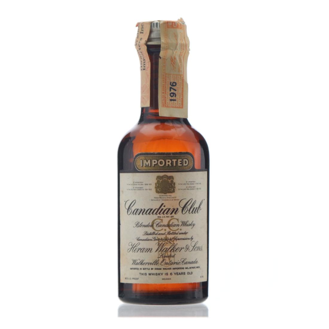 Canadian Club 1976 6 Year Old Canadian Whisky Miniature Whisky | Whisky ...