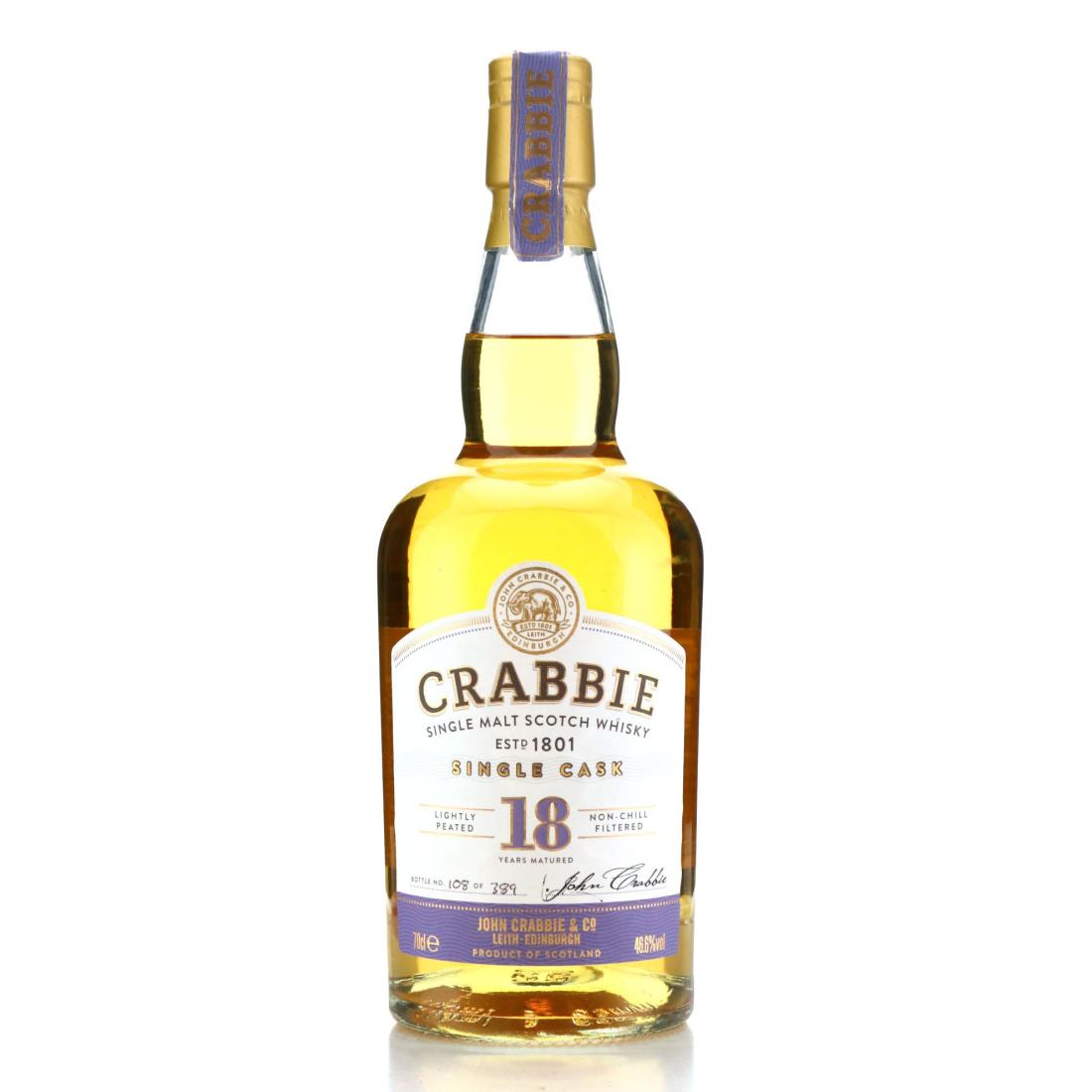 Crabbie 18 Year Old Single Cask Whisky | Whisky Auctioneer