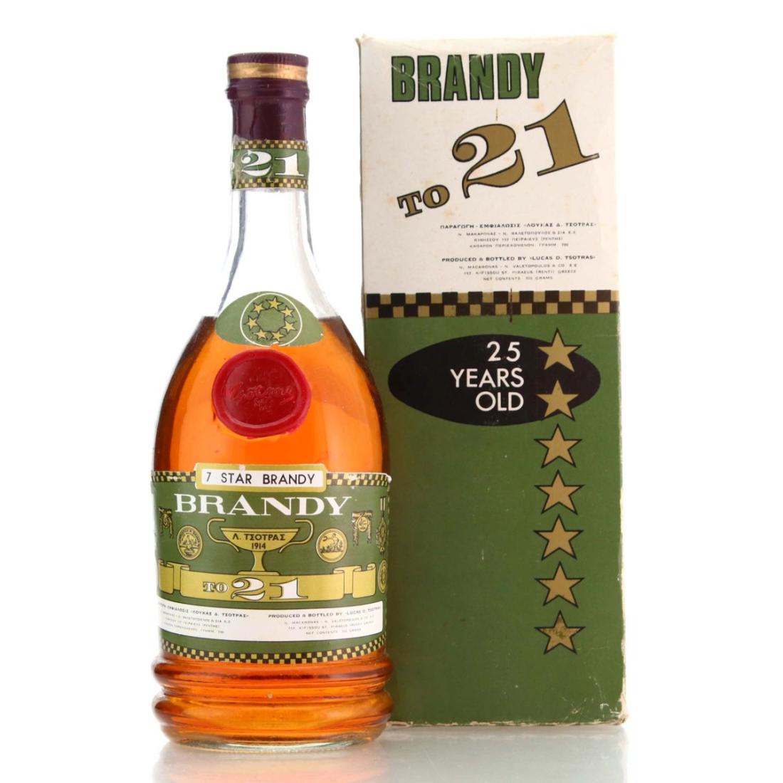 Lucas D Tsotras 25 Year Old 7 Star Brandy Whisky | Whisky Auctioneer