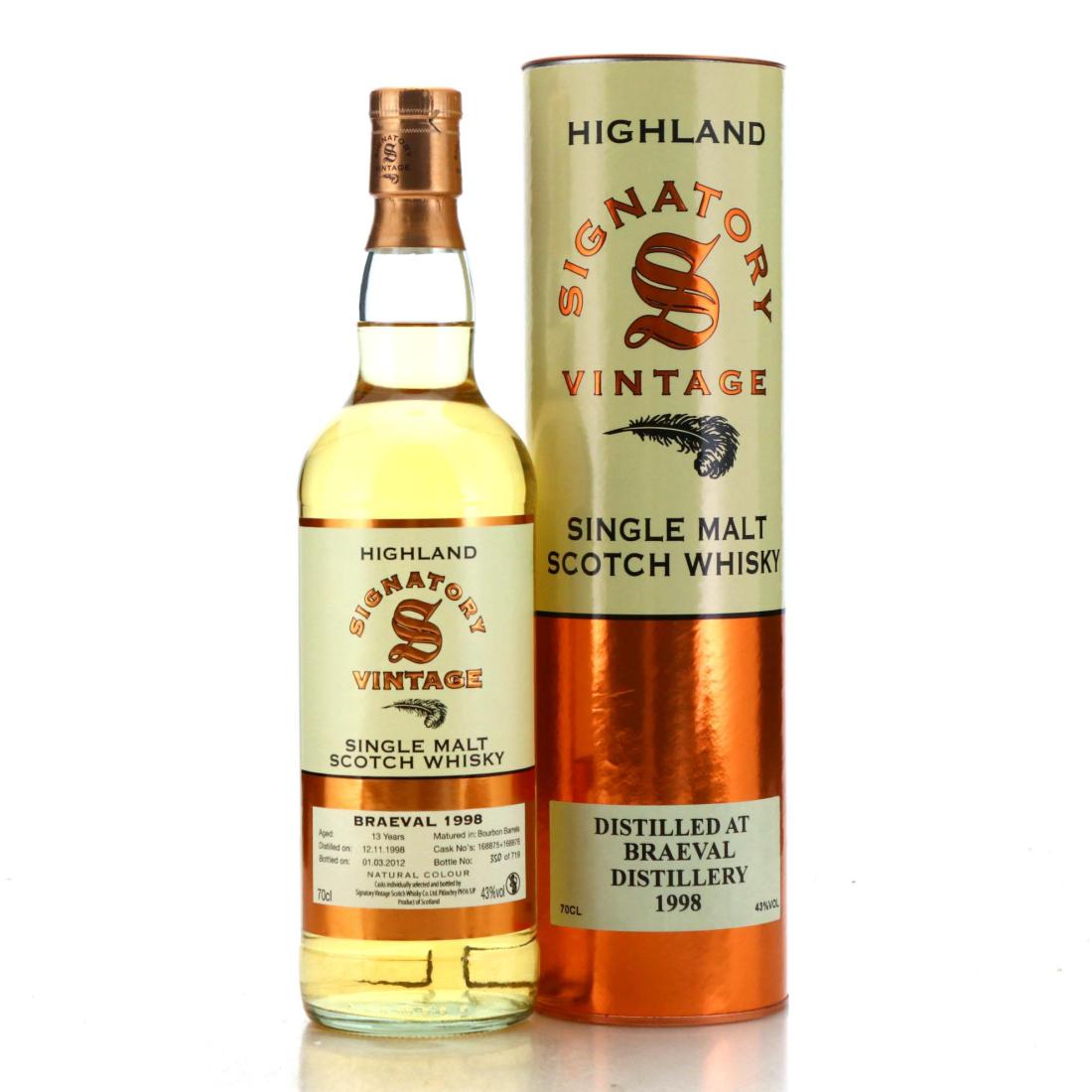 Braeval 1998 Signatory Vintage 13 Year Old Whisky | Whisky Auctioneer