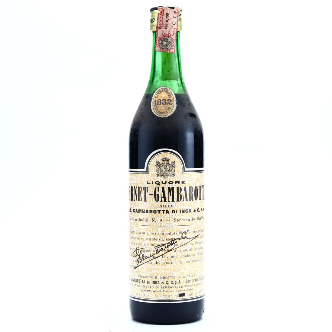 Fernet-Gambarotta Digestif 1980s Whisky | Whisky Auctioneer