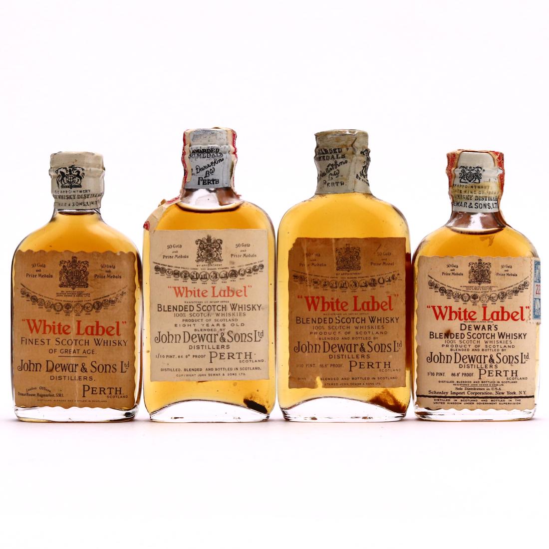 Dewar's White Label 1960s Miniatures x 4 Whisky | Whisky Auctioneer