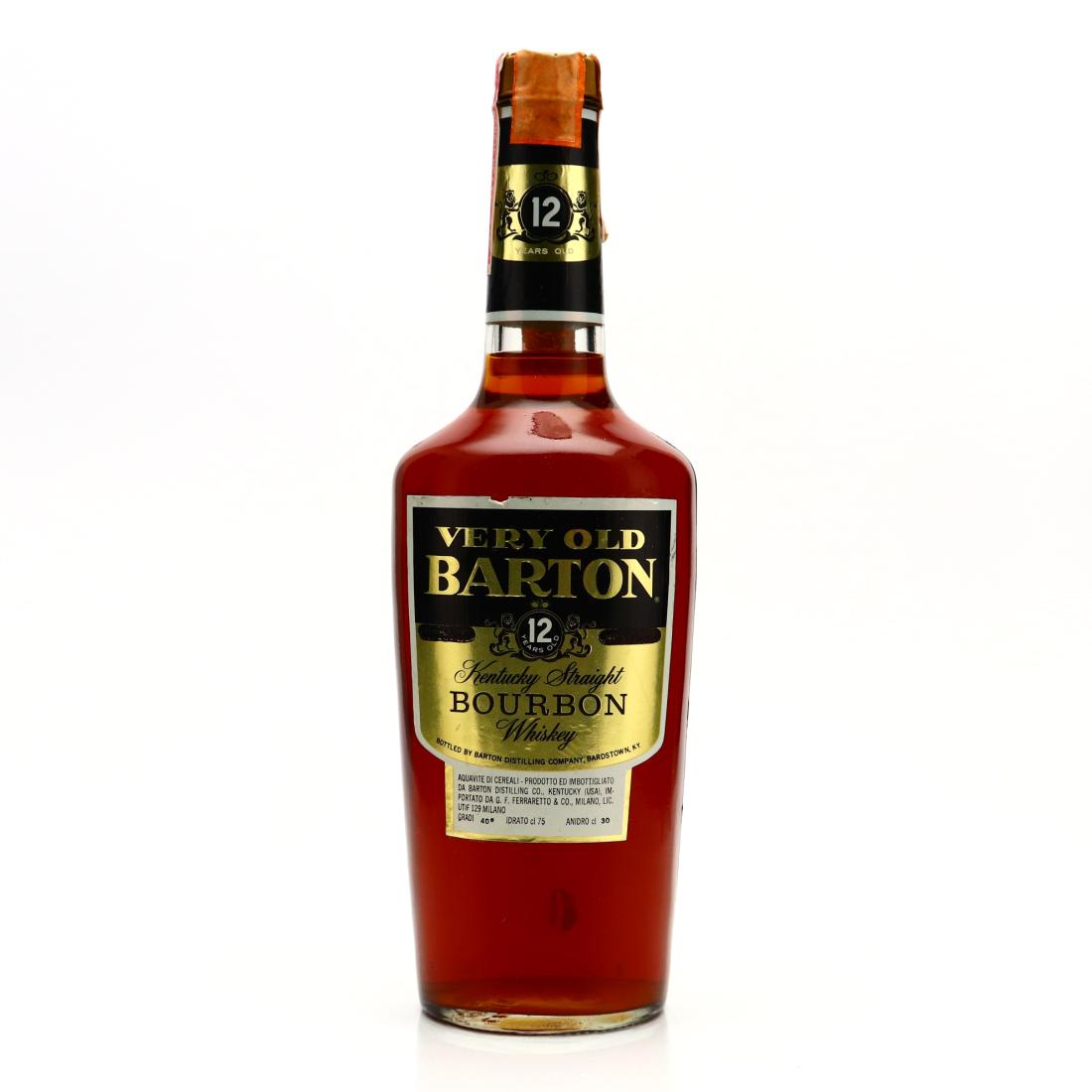 Very Old Barton 12 Year Old Old Kentucky Straight Bourbon 1978 ...