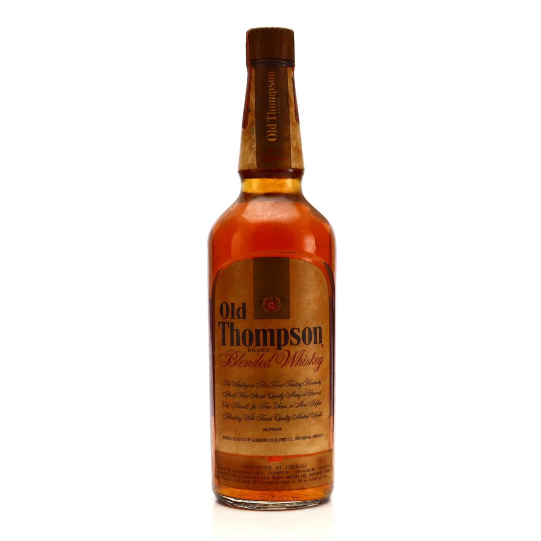 Old Thompson Blended Whiskey 1970 Whisky | Whisky Auctioneer