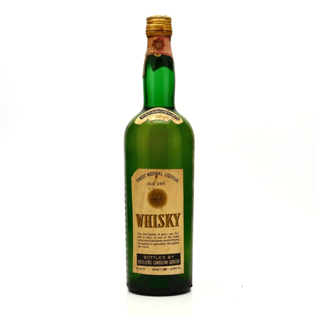 Candolini Finest Natural Liqueur Old Dry Whisky 1970s Whisky | Whisky ...