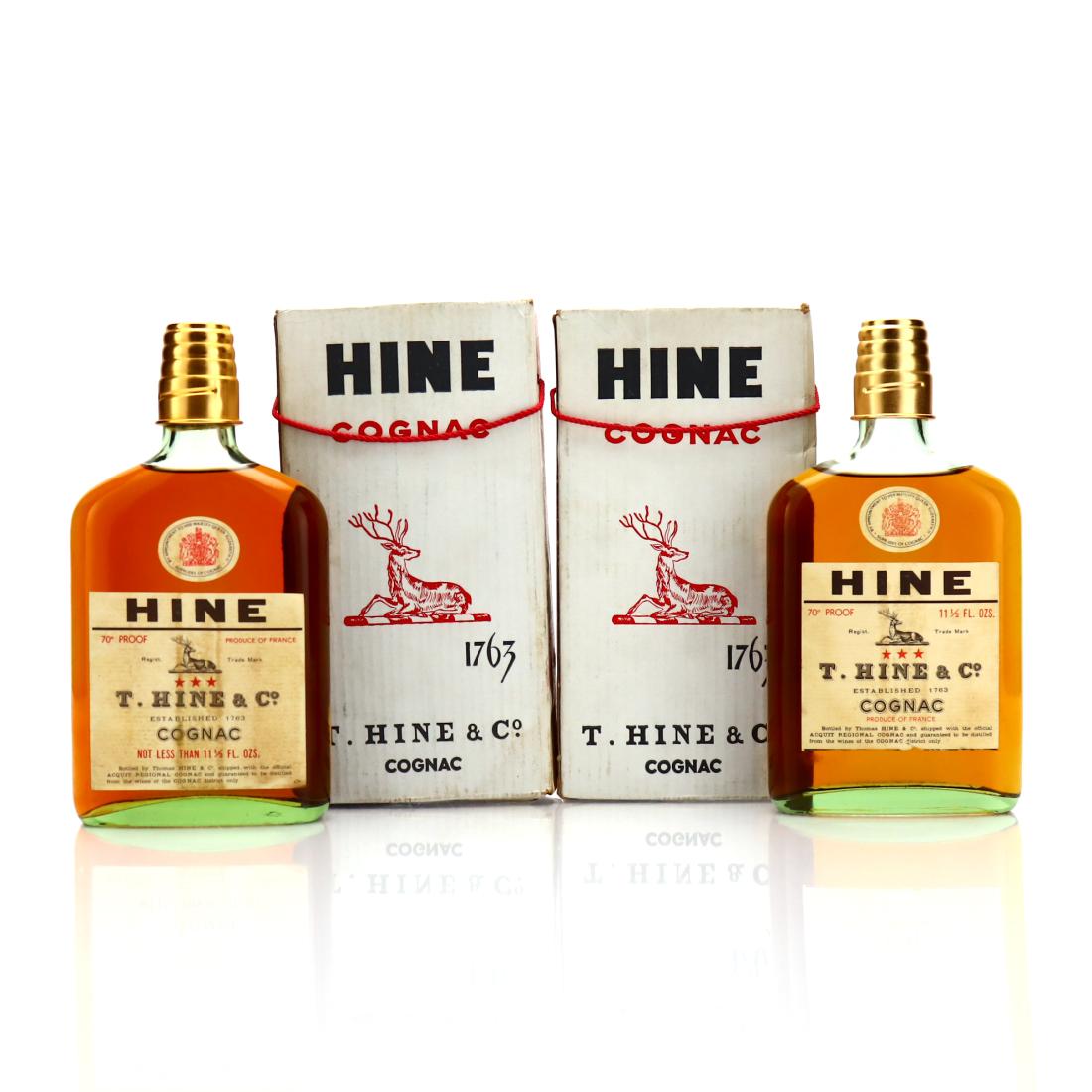 Hine VSOP Cognac Half Bottle 1970s x 2 Whisky | Whisky Auctioneer
