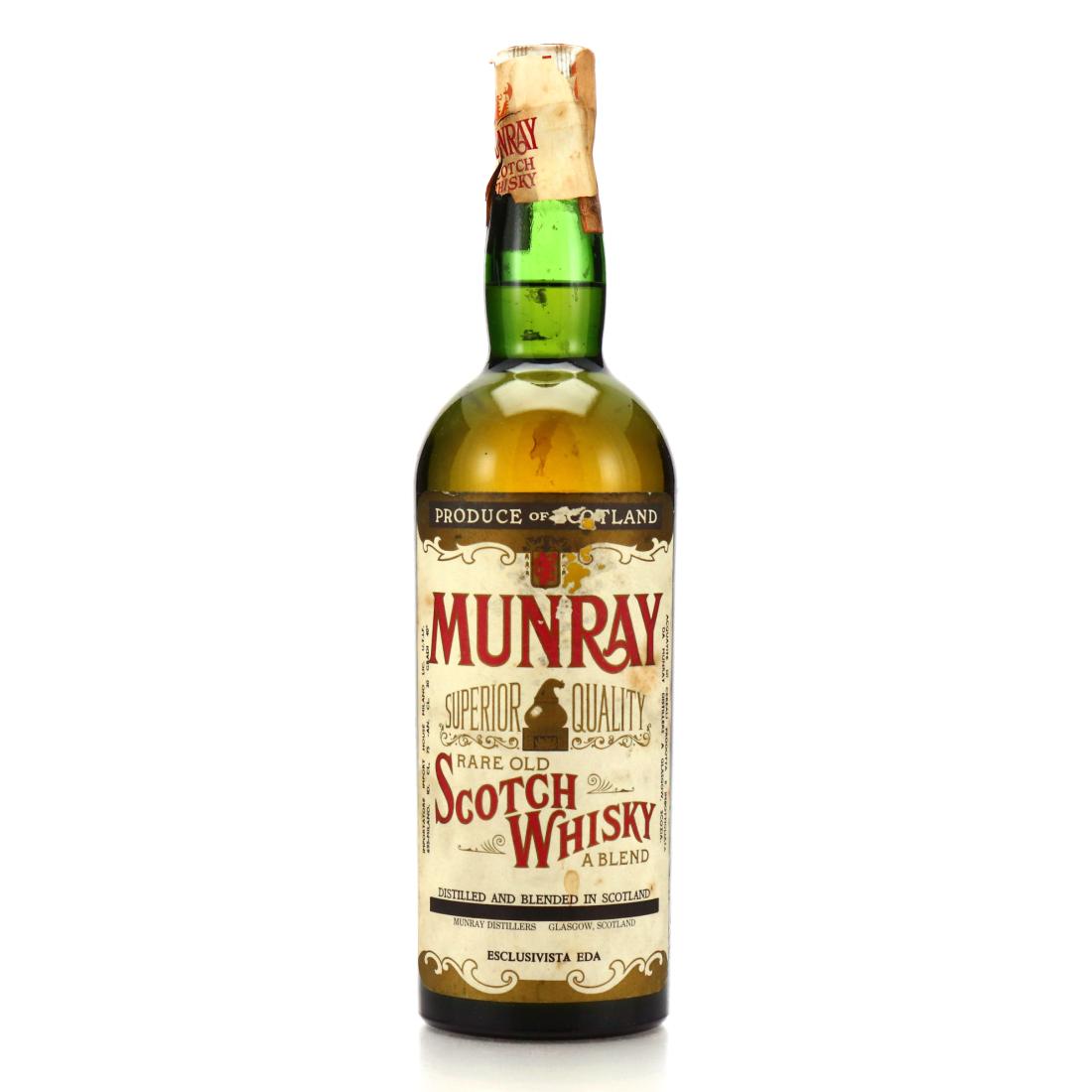 Munray Rare Old Scotch Whisky 1960s Whisky | Whisky Auctioneer