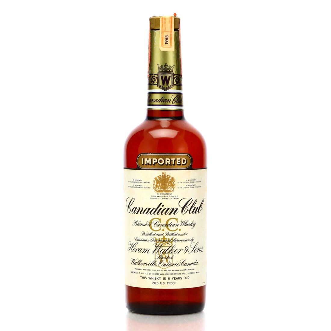 Canadian Club 1965 6 Year Old Whisky | Whisky Auctioneer