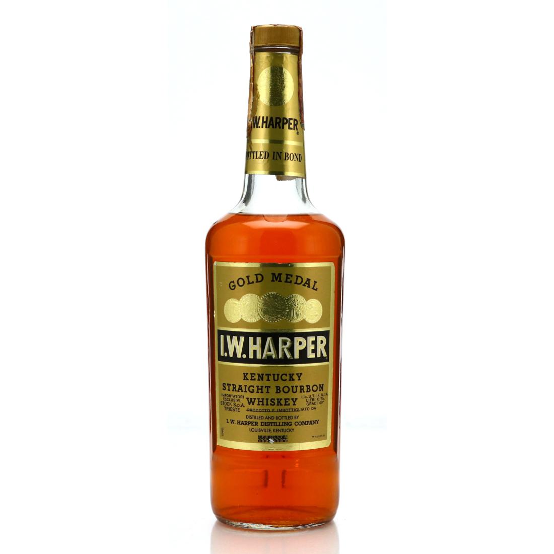 I.W. Harper Gold Medal Bottled in Bond Bourbon 80 Proof - Stock Whisky ...