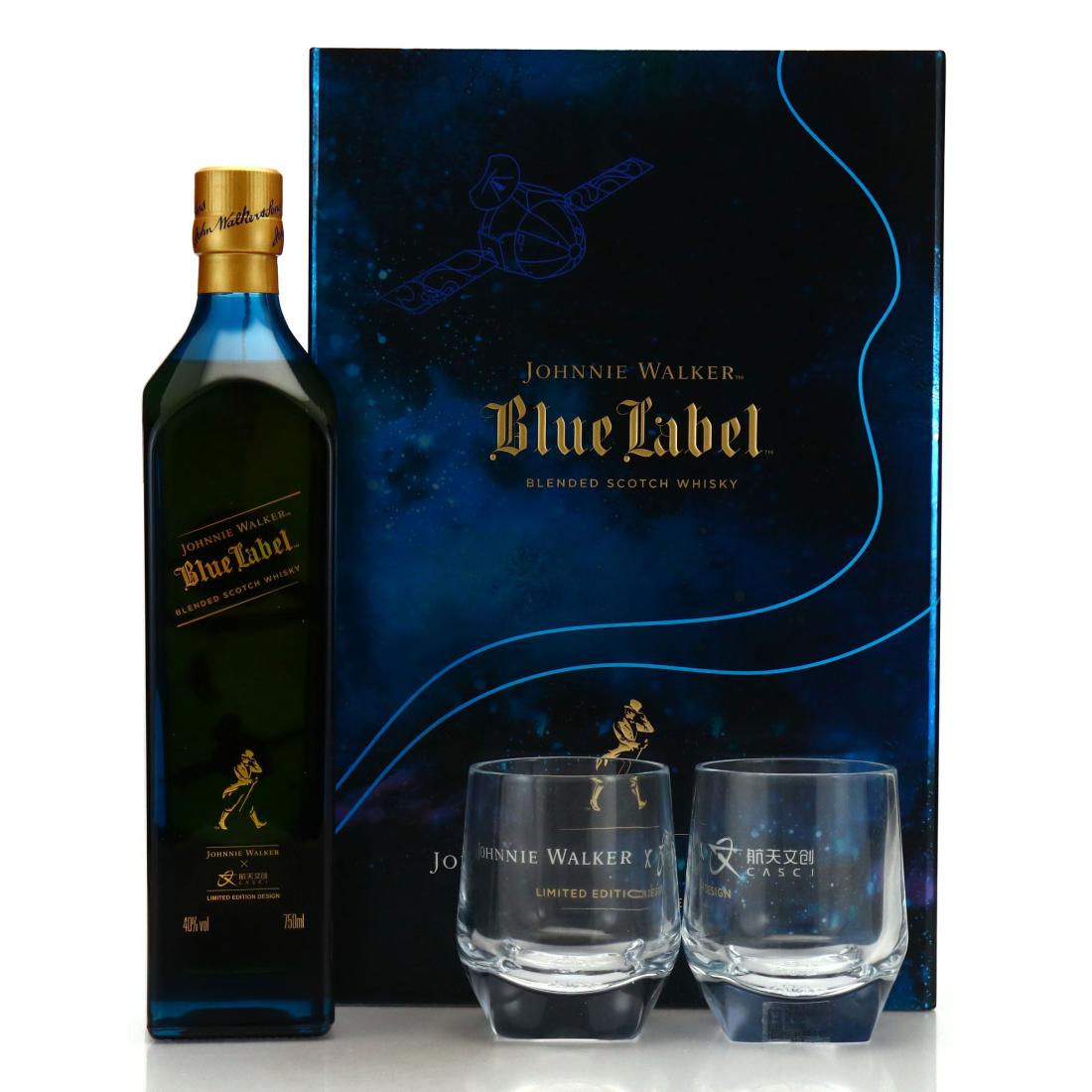 Johnnie Walker Blue Label Gift Pack - X Casci Whisky | Whisky Auctioneer
