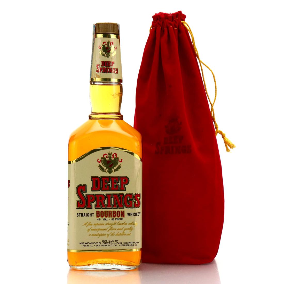 Deep Springs Straight Bourbon circa 1970s Whisky | Whisky Auctioneer