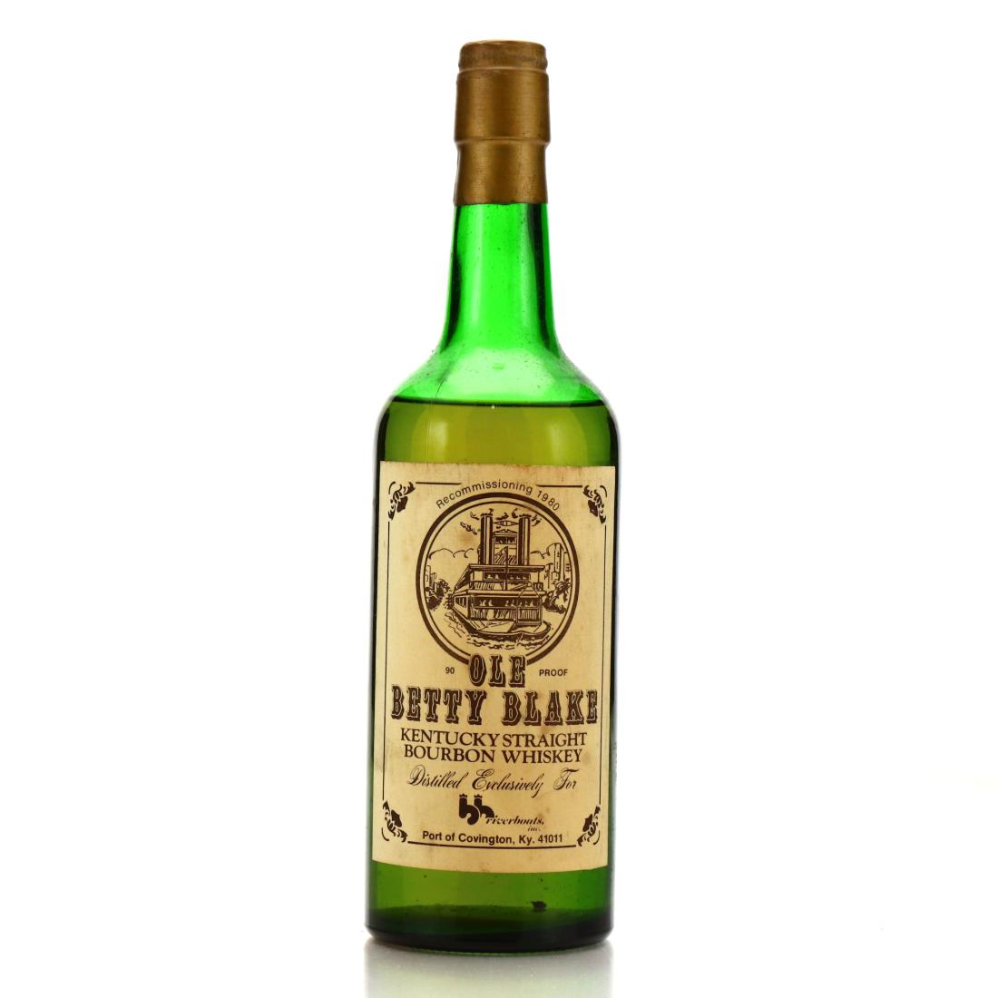 Old Betty Blake Kentucky Straight Bourbon 1980 / Riverboats Inc. Whisky ...