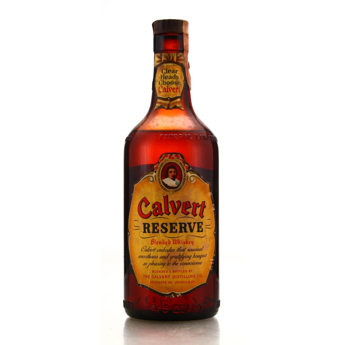 Calvert Reserve Blended Whiskey 1942 Whisky | Whisky Auctioneer