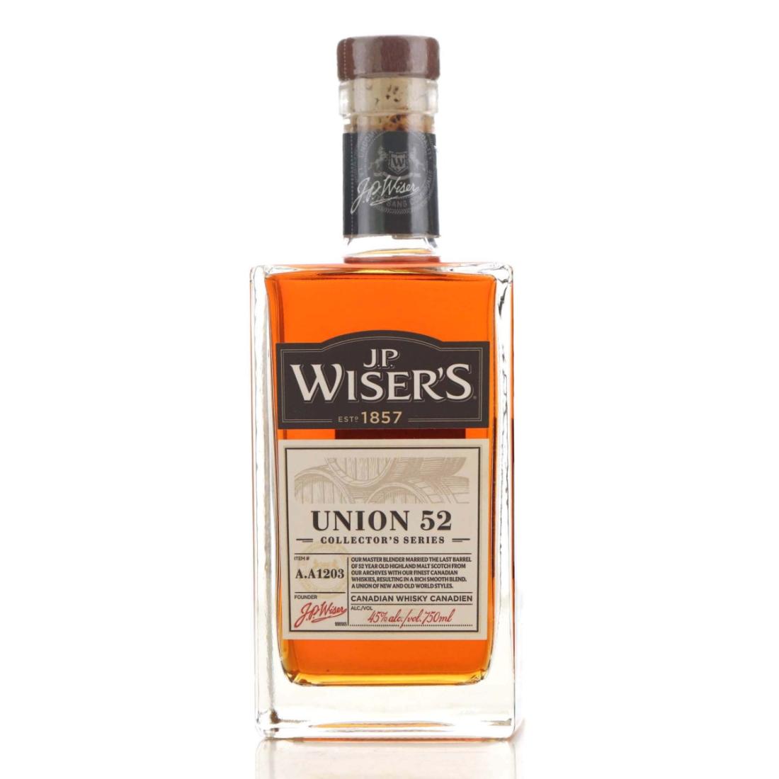 J.P. Wiser's Union 52 Canadian Whisky Whisky | Whisky Auctioneer